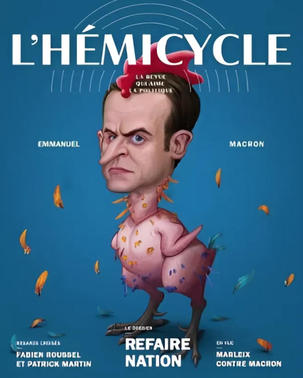 Fake news: French magazine depicted Macron as a plucked rooster